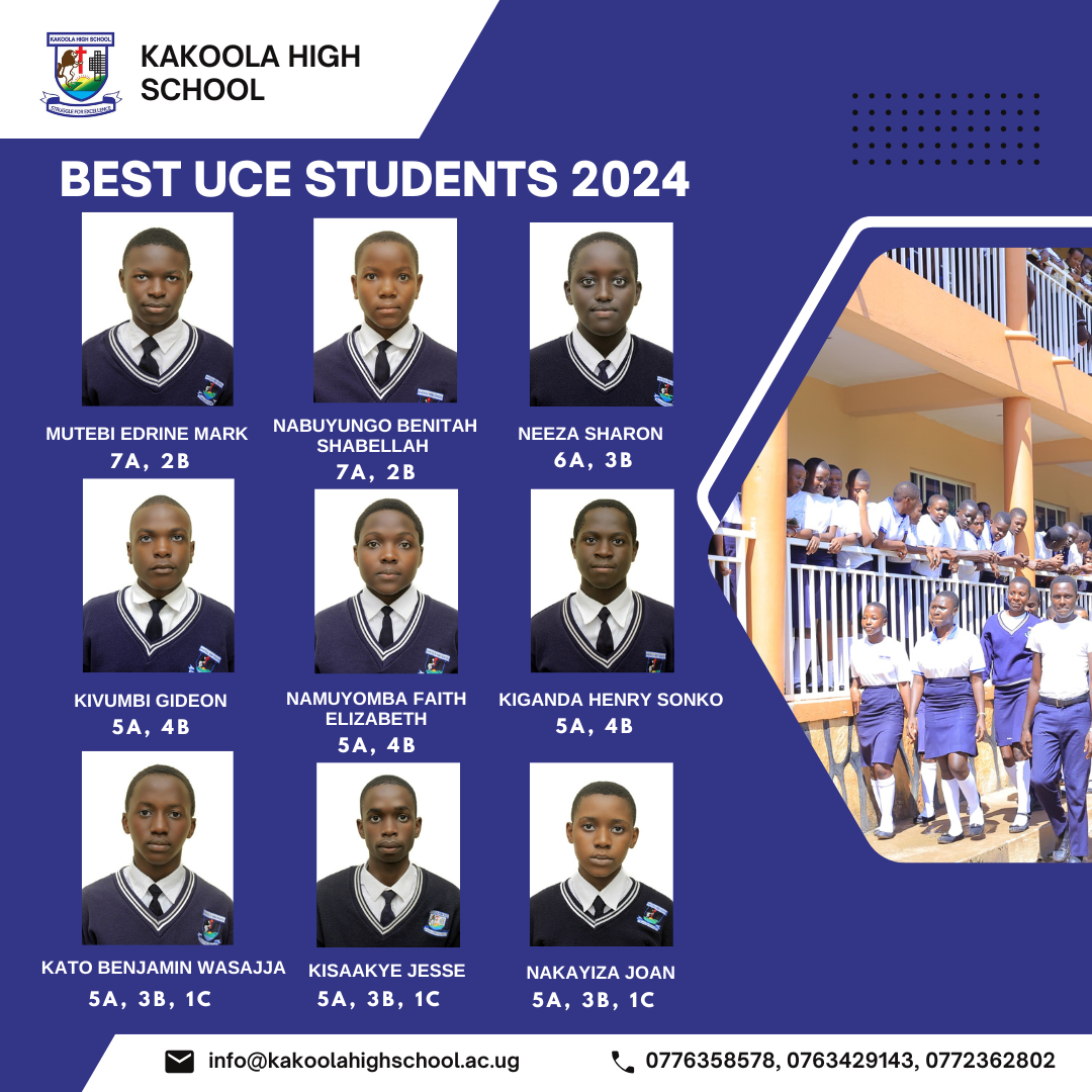 Best UCE Students 2024 – Kakoola High School